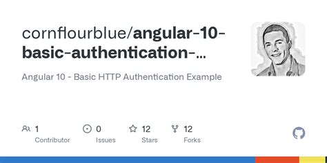 Github Cornflourblueangular 10 Basic Authentication Example Angular