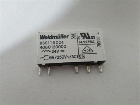 Weidmüller Rss113024 250vac 24vdc Agni Plug In Relay For Sale Online Ebay