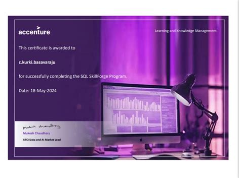 Accenture Sql Chinmay K B