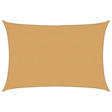 Vidaxl Zonnezeil 160 G M² Rechthoekig 2 5x3 5 M Hdpe Zandkleurig Makro