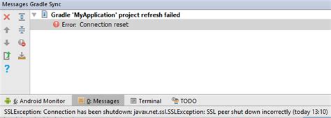 Gradle Myapplication Project Refresh Failed Errorconnection Reset Helpdiscuss Gradle Forums