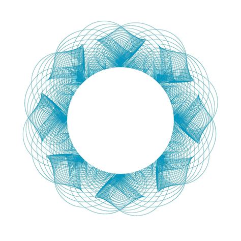 Element Of Guilloche Design Pattern Security Detailed Geometric