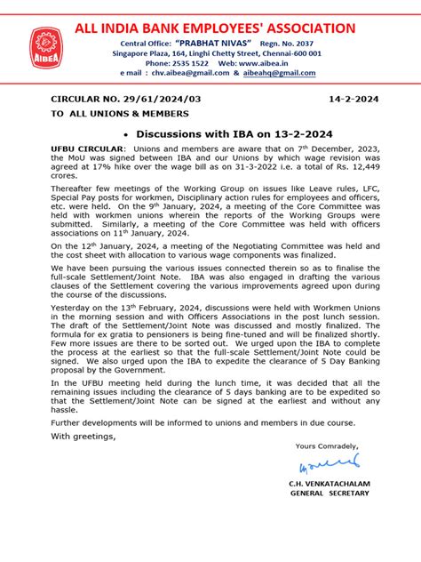 Aibea Cir 61 03 Pdf Labor Relations Government