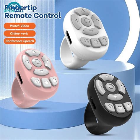 Openmall 8 Buttons Portable Blutooth Remote Control Scrolling Finger