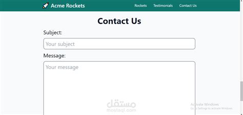 Landing page using Tailwind CSS مستقل