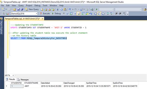 Sql Server 2016 Insert And Update On Table Having History Table Sql