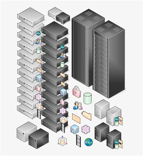 Server Cabinet Visio Stencils