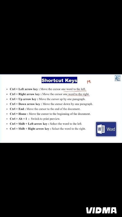 ms word shortcuts part 8 shortcutkeys msword computerknowledge computer ibpsrrb ssccgl
