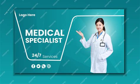 Premium Vector Vector Medical Youtube Thumbnail Design Template