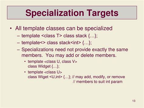 Partial Template Specialization
