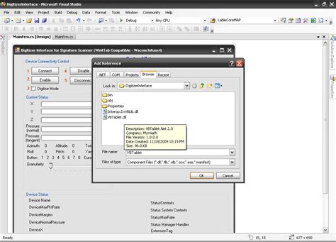 Digitizer Interface In C Using Vbtablet Codeproject