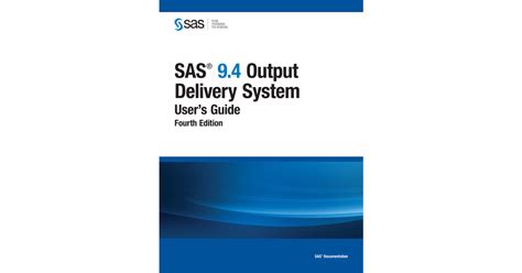 Sas 94 Output Delivery System 4th Edition Book