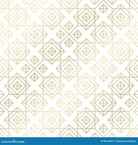 Geometric Seamless Pattern Background Simple Graphic Print Vector Repeating Line Texture