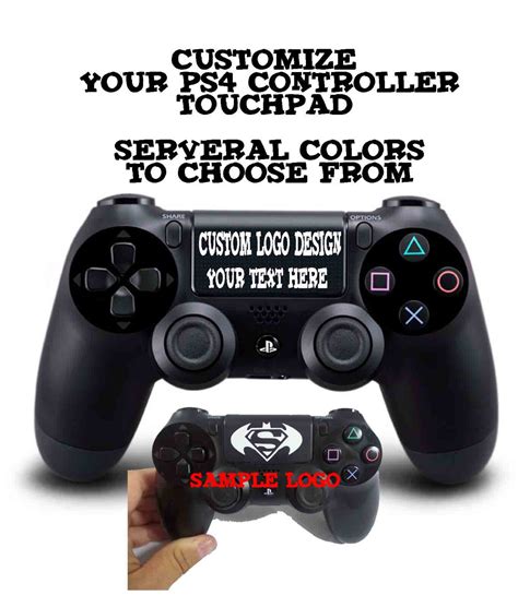 Personalized Playstation Ps4 Controller Custom Touchpad Sticker Decal Ebay