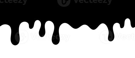 noir fondre gouttes liquide peindre gouttes transparent égouttage