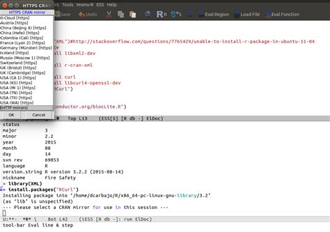 R Cran Bioconductor Package Installs Fail Error Line Starting