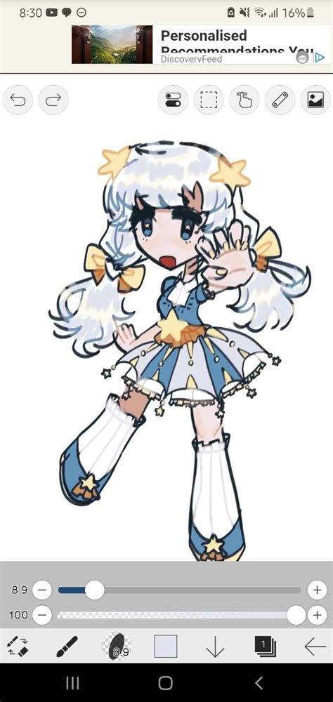 Another Magical Girl Outfit Design Also The Ocs Name Is Meka Or Mika
