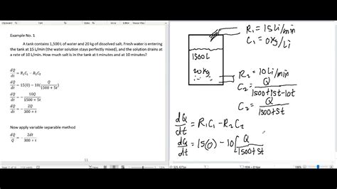 Elementary Applications Mixture Problems Youtube