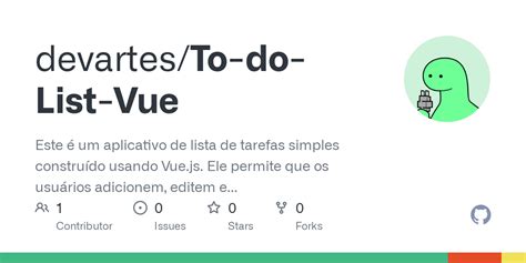 Github Devartes To Do List Vue Este Um Aplicativo De Lista De Tarefas Simples Constru Do