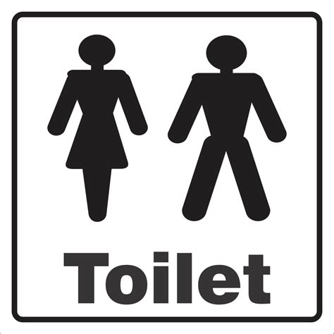 Unisex Toilet Safety Sign M009 Safety Sign Online
