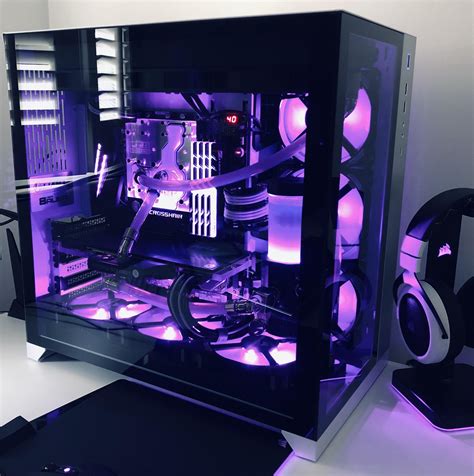 First Custom Water Cooled Rig Computer Gaming Room Video Game Rooms Video Game Room Design