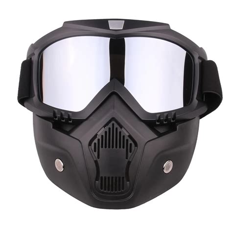 Ski Motorcycle Face Mask Skiing Goggles Bike Eyewear Glasses Open Face