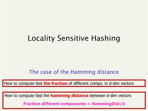 Ppt Locality Sensitive Hashing Powerpoint Presentation Free Download