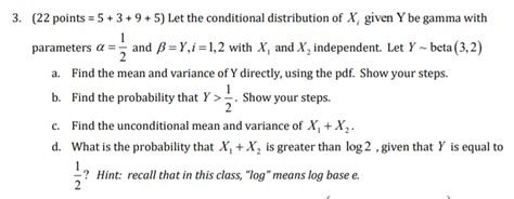 Solved Points Let The Conditional Chegg