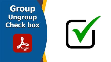 how to group checkboxes in adobe acrobat pro dc pdf editor