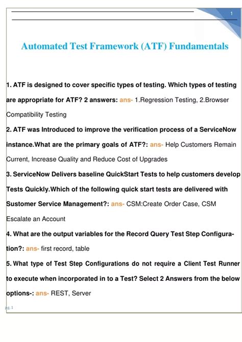 Automated Test Framework Atf Fundamentals Micro Certification Latest Solution 2023 2024