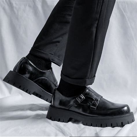 Чоловічі лофери з натуральної шкіри на товстій підошві Op Shop замовити у Києві Україна