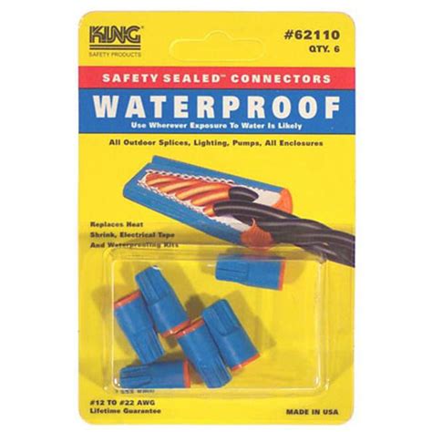 King Safety Products Waterproof Wire Connectors Blueorange