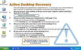 How To Restore Active Desktop Tech FAQ