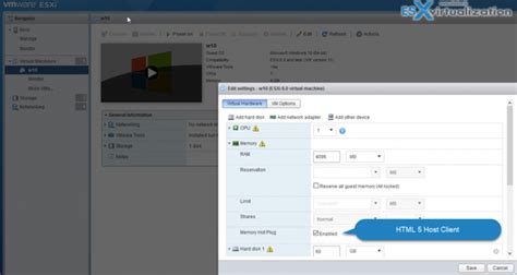 What Is Vmware Hot Add Ram And How To Use It Esx Virtualization