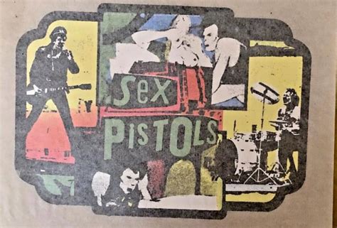 Original Vintage 1980s Sex Pistols Punk Rock English Johnny Rotten Sid