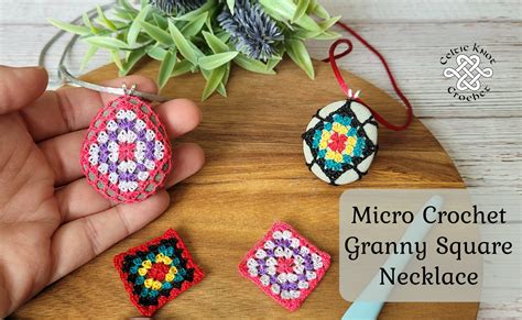 Granny Square Necklace Archives Celtic Knot Crochet