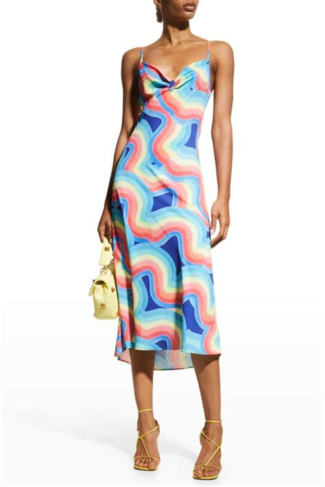 Rag And Bone Mallory Printed Slip Dress Neiman Marcus