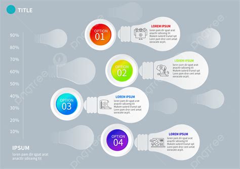 Gambar Pelan Ppt Gaya Perniagaan Infografik Mentol Templat Untuk Muat Turun Percuma Di Pngtree