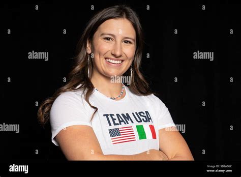 Olympic Hopeful Us Alpine Skier Lauren Macuga Poses For A Photo At