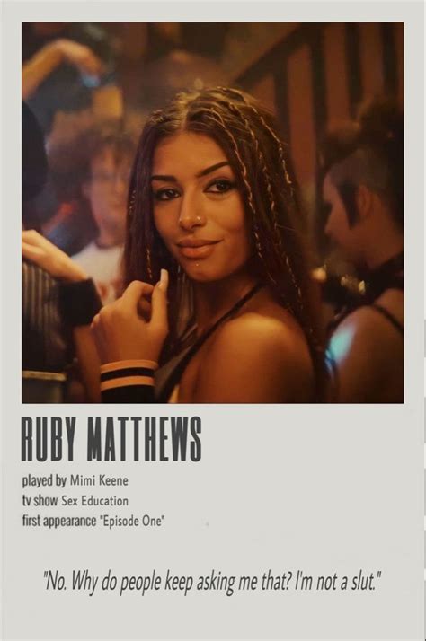 Mimi Keene Poster Polaroid Sex Education Ruby Matthews Queen B Polaroid Cool Wallpapers Art