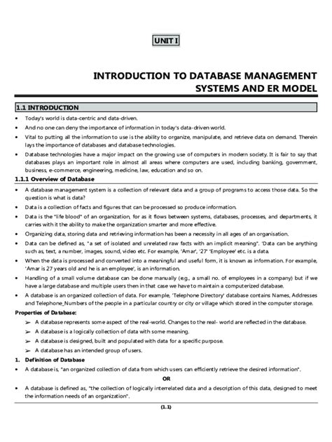 Fillable Online Introduction Of Dbms Database Management System Fax Email Print Pdffiller