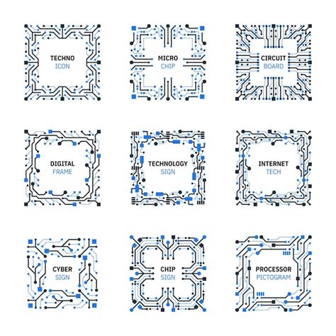 Premium Vector Collection Of Vector Outline Square Shape Icons With