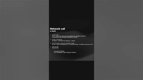 Explained Network Call In Swift In Just 20 Seconds Swiftprogramming