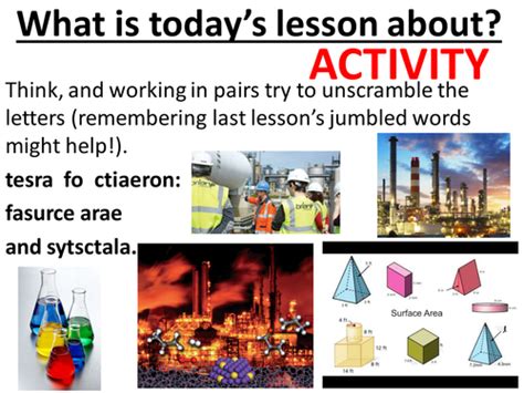 Catalysts And Surface Area Rates Of Reaction Complete Lesson