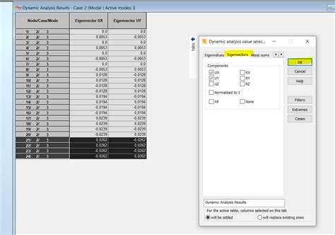 Solved Autodesk Robot Modal Analysis Displacement And Rotation Output