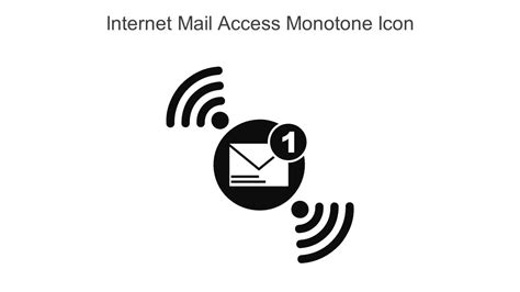 Internet Mail Access Monotone Icon In Powerpoint Pptx Png And Editable Eps Format PPT PowerPoint