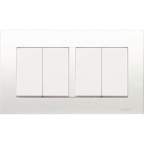 Schneider Electric Vivace 4 Gang 10a 250vac 2 Way Electrical Switch White Buy Online At Best