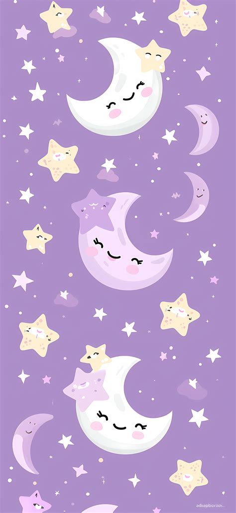 1kawaiicutepurpleiphonewallpaper Asoftlilacbackgroundwith