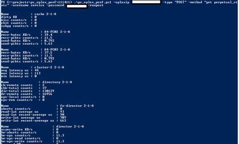 ‎powershell Scripts For Vplex Performance Monitoring Dell Technologies