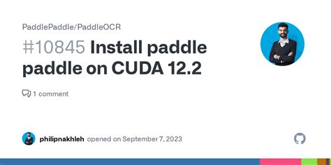 Install Paddle Paddle On Cuda Issue Paddlepaddle Paddleocr Github